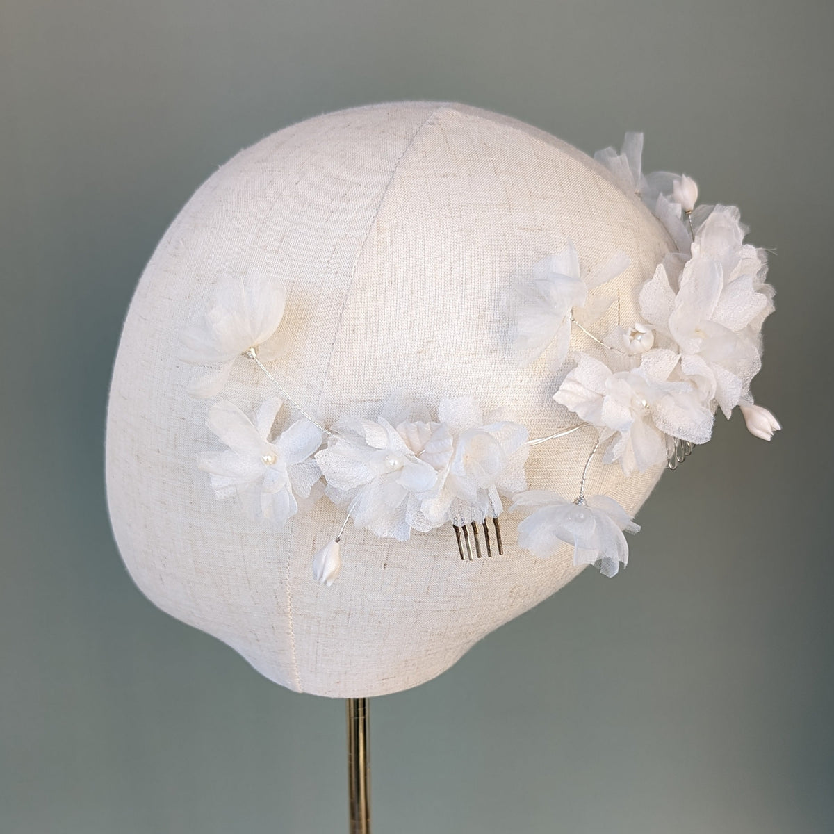 EMMA Silk Flower Bridal Hair Vine – Blair Nadeau Bridal Adornments