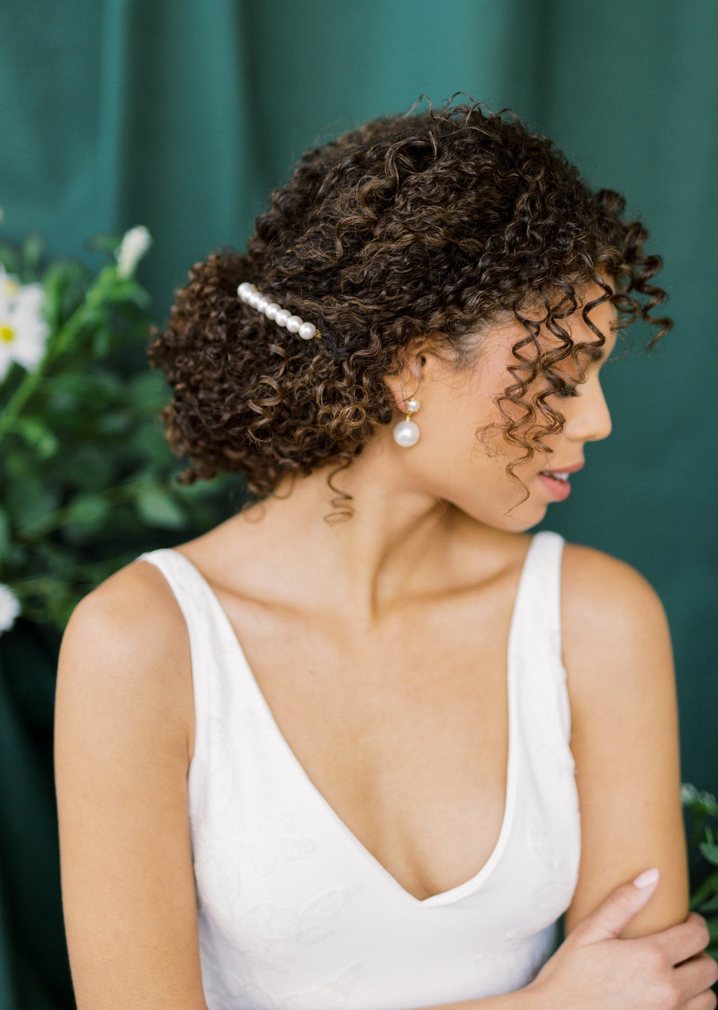 ASTRA Pearl French Clip Hair Barrette – Blair Nadeau Bridal Adornments